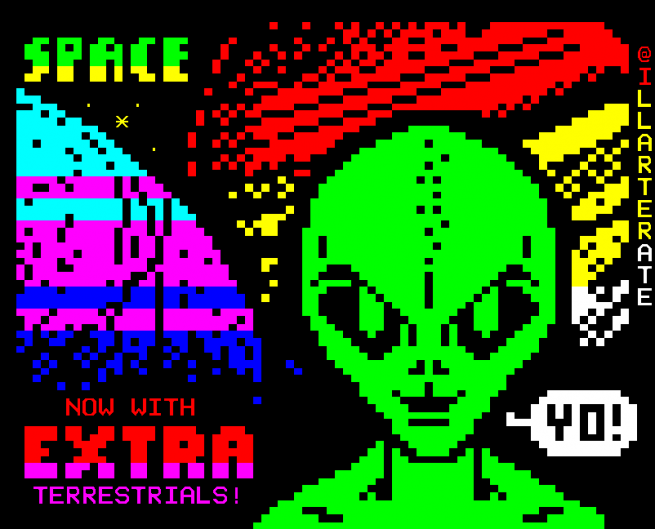 Selected teletext art – Dan Farrimond